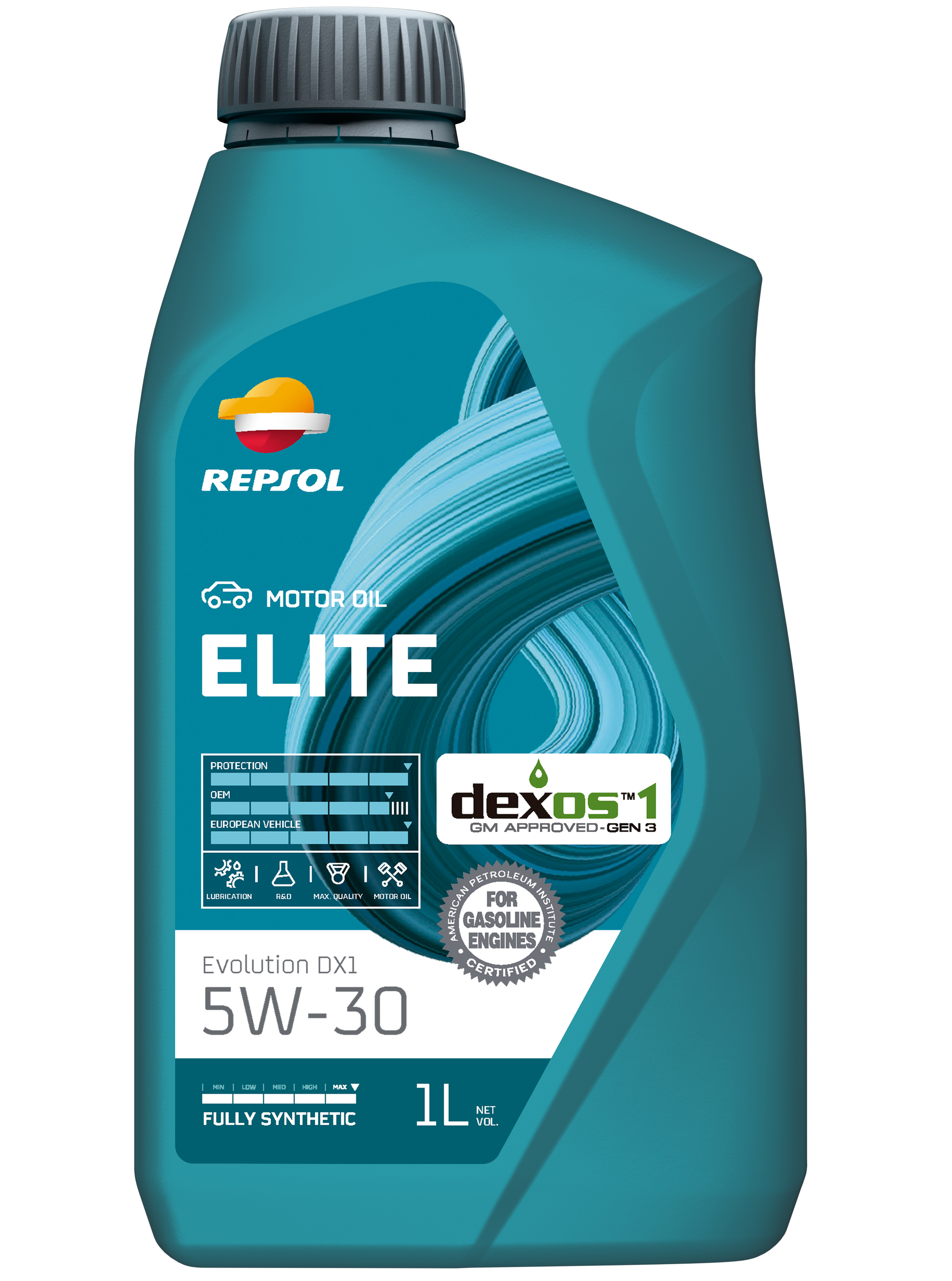 Aceite lubricante: ELITE EVOLUTION DX1 5W-30 | Repsol