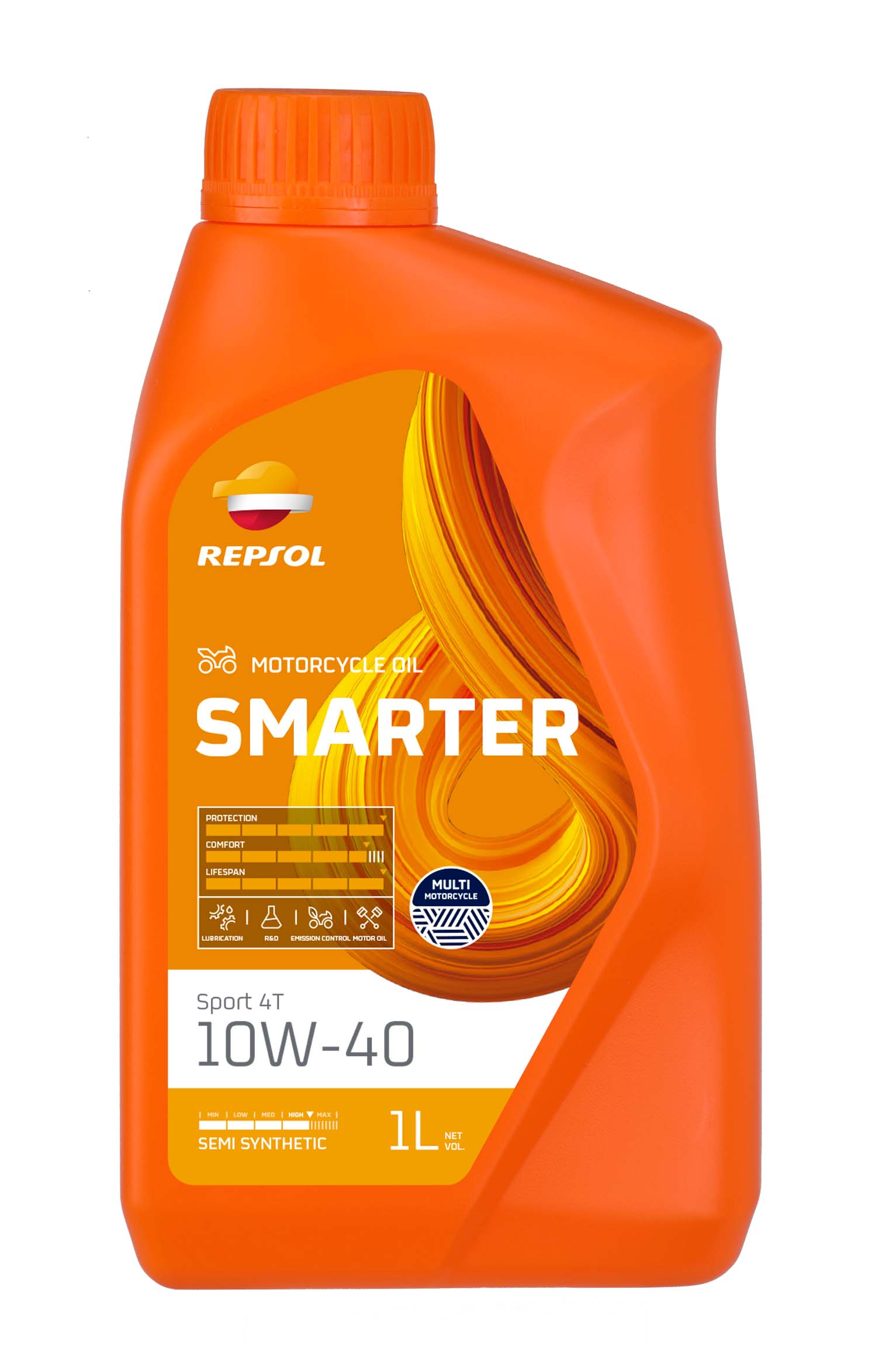 Huile lubrifiant: SMARTER SPORT 4T 10W-40 | Repsol